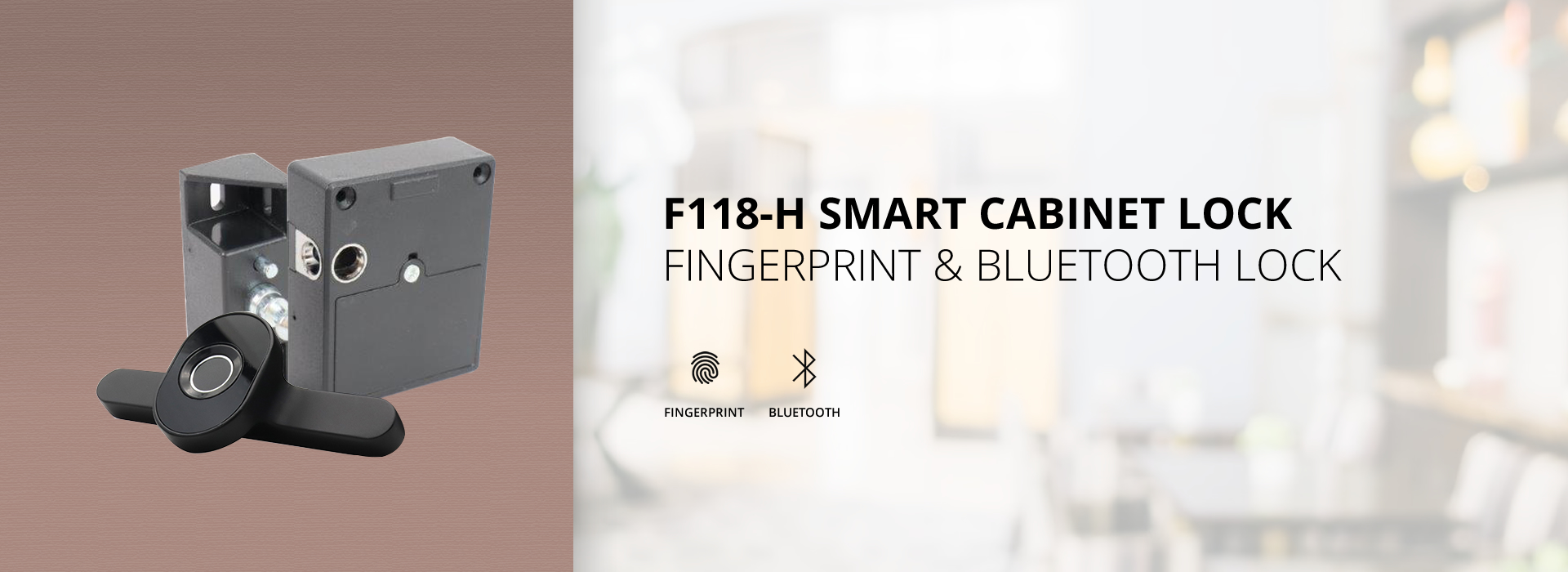 F118-H Fingerprint | F118-HFingerprint & Bluetooth Cabinet Lock ...